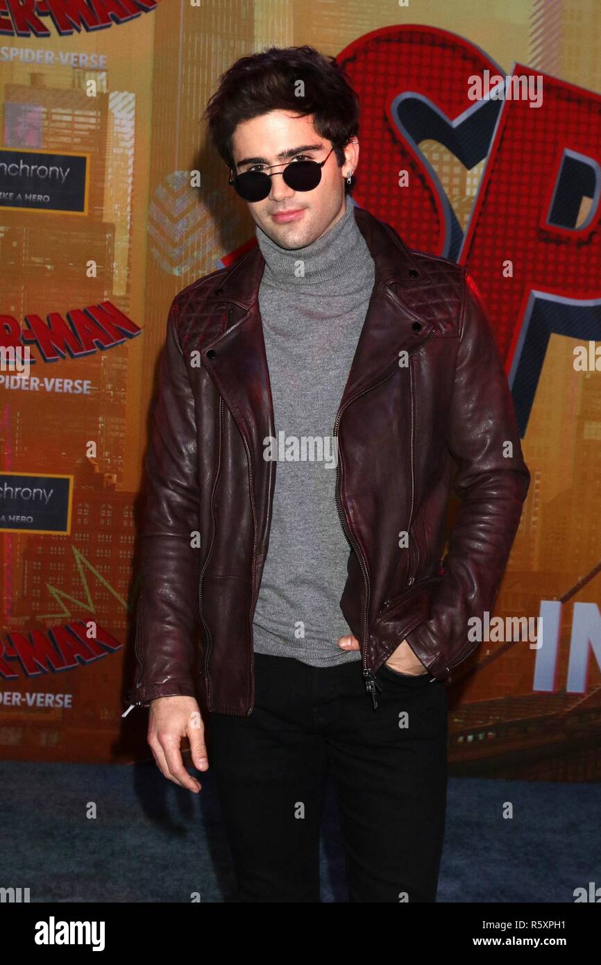 Los Angeles, CA, USA. 1st Dec, 2018. Max Ehrlich at arrivals for SPIDER ...