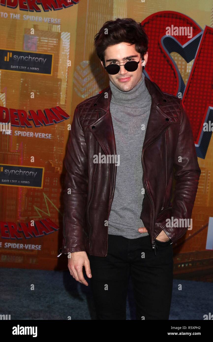 Los Angeles, CA, USA. 1st Dec, 2018. Max Ehrlich at arrivals for SPIDER ...