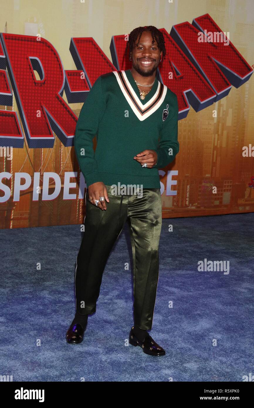 Los Angeles, CA, USA. 1st Dec, 2018. Shameik Moore at arrivals for ...