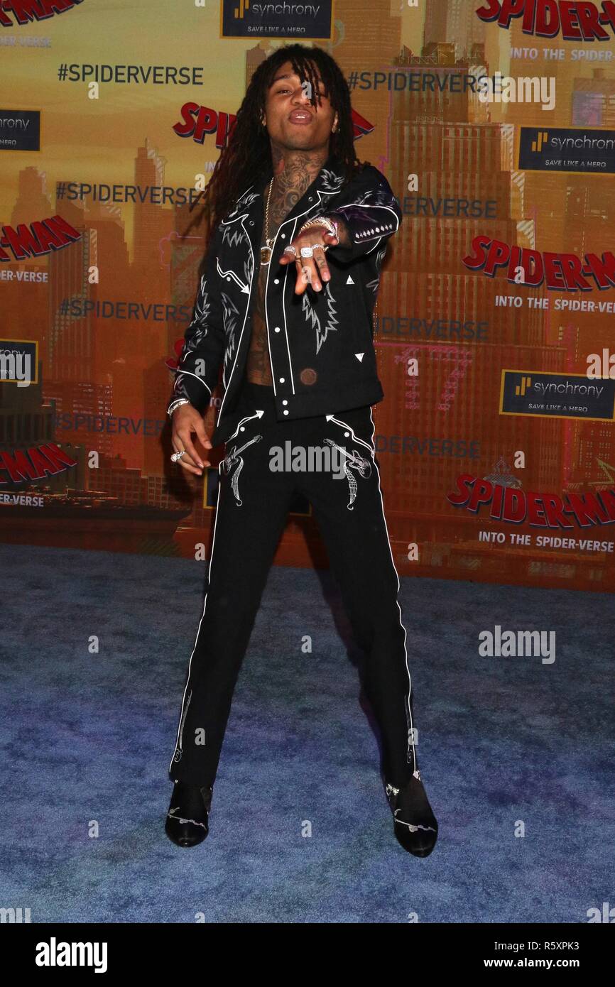 Los Angeles, CA, USA. 1st Dec, 2018. Swae Lee at arrivals for SPIDER ...