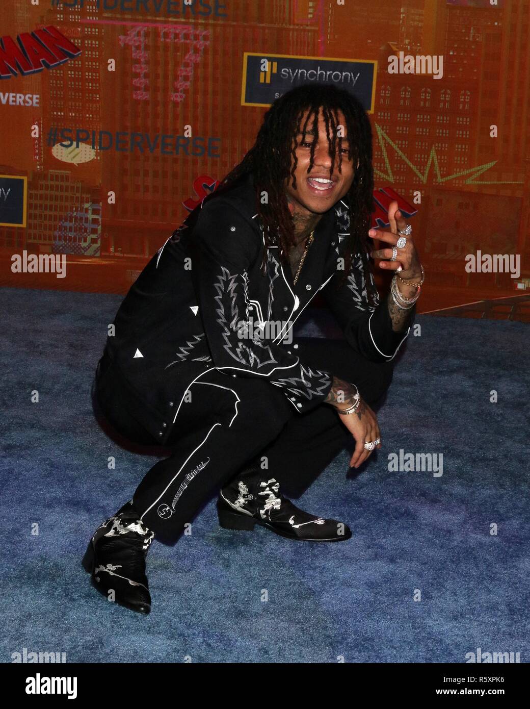 Los Angeles, CA, USA. 1st Dec, 2018. Swae Lee at arrivals for SPIDER ...