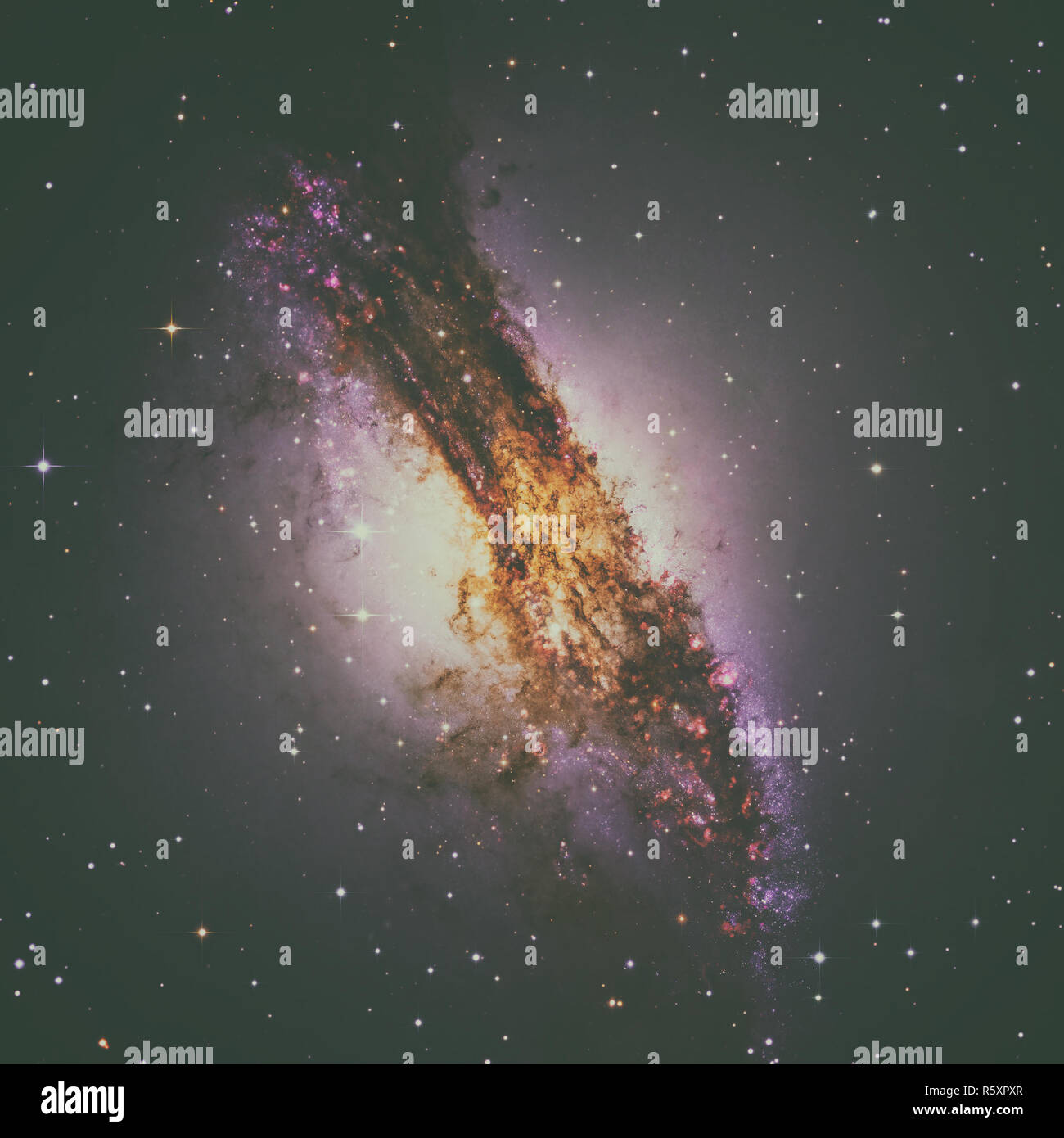 Centaurus A is a galaxy in the constellation of Centaurus Stock Photo ...