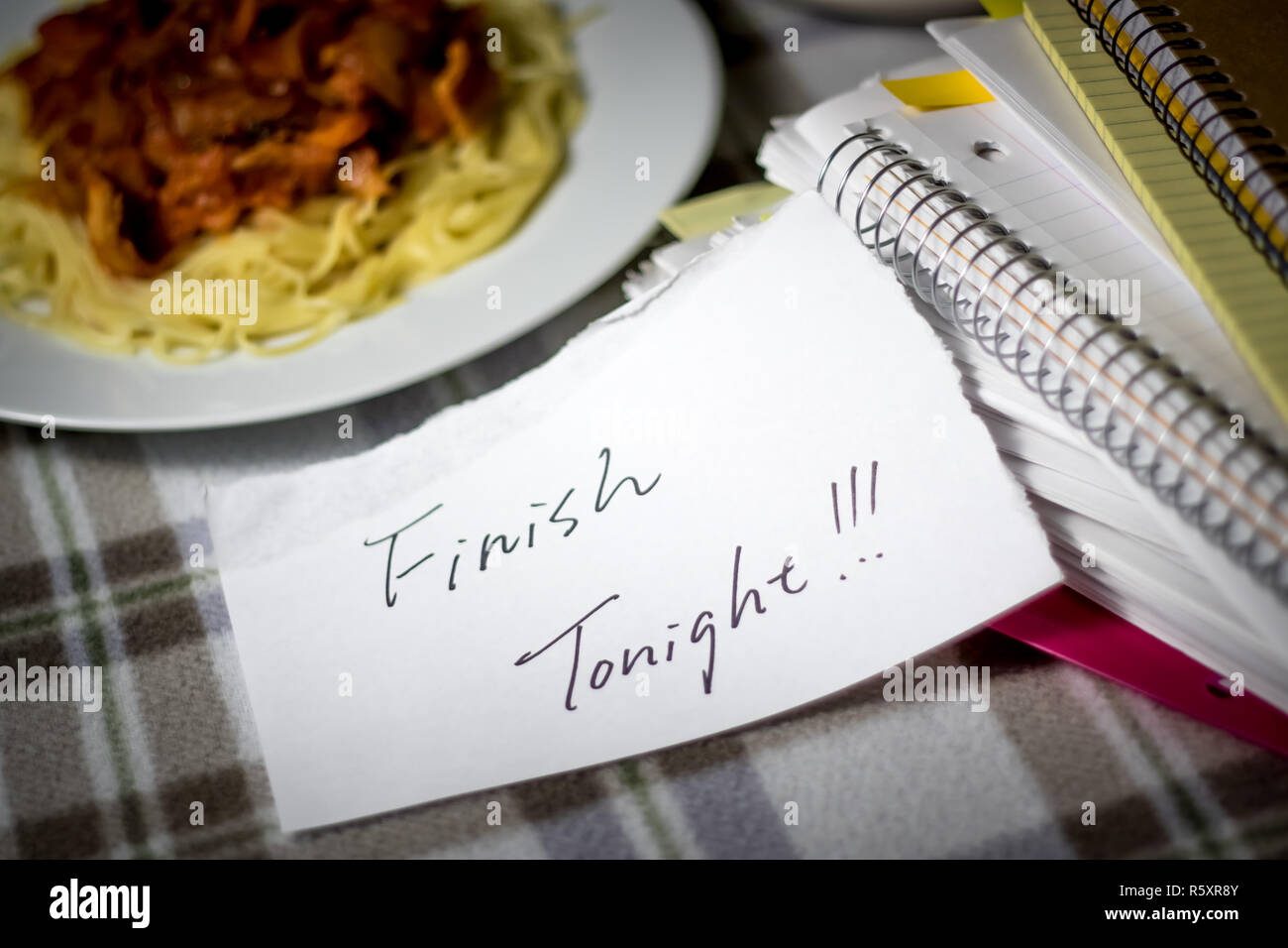 Finish Tonight Stack of Documents. Working or Studying while Eating ...