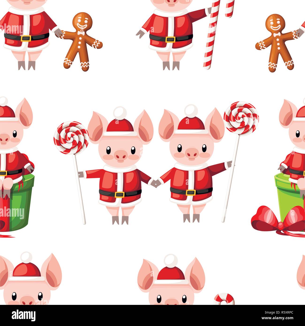 Gingerbread pig Stock Vector Images - Alamy