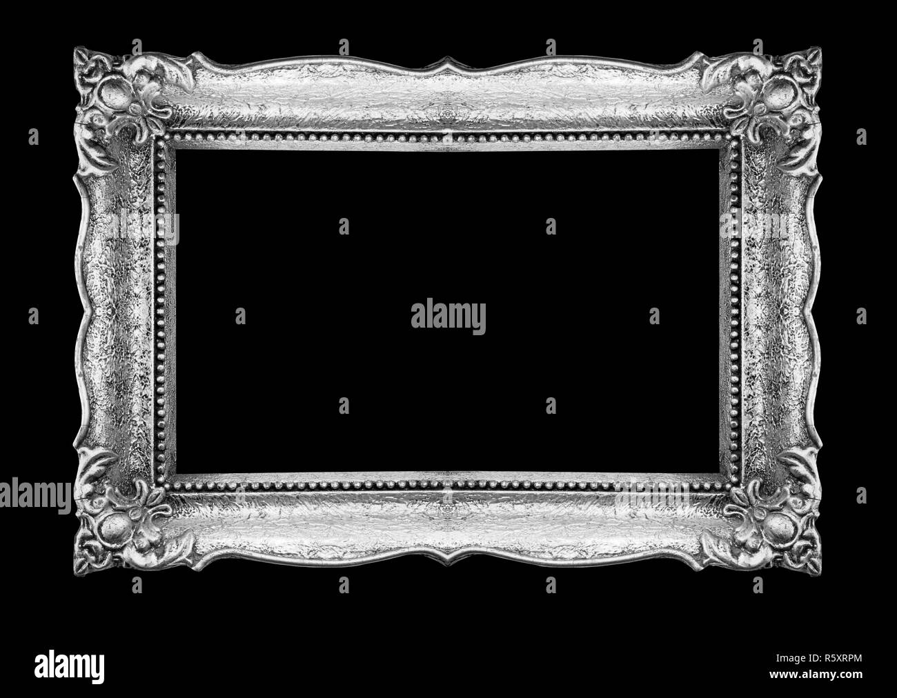 Antique baroque silver picture frame hi-res stock photography and ...