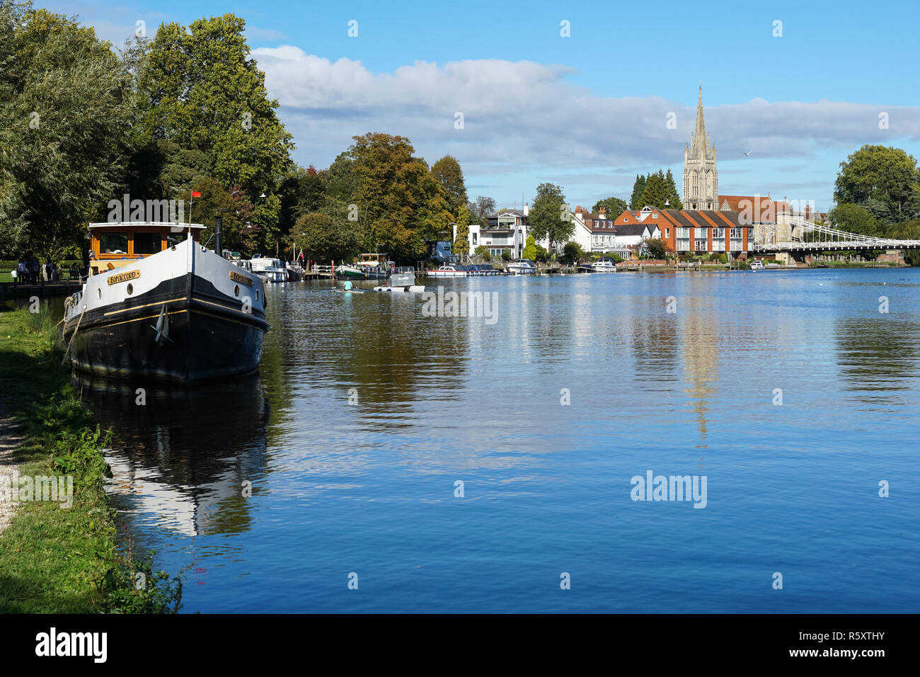 The River Thames in Marlow, Buckinghamshire, England United Kingdom UK ...