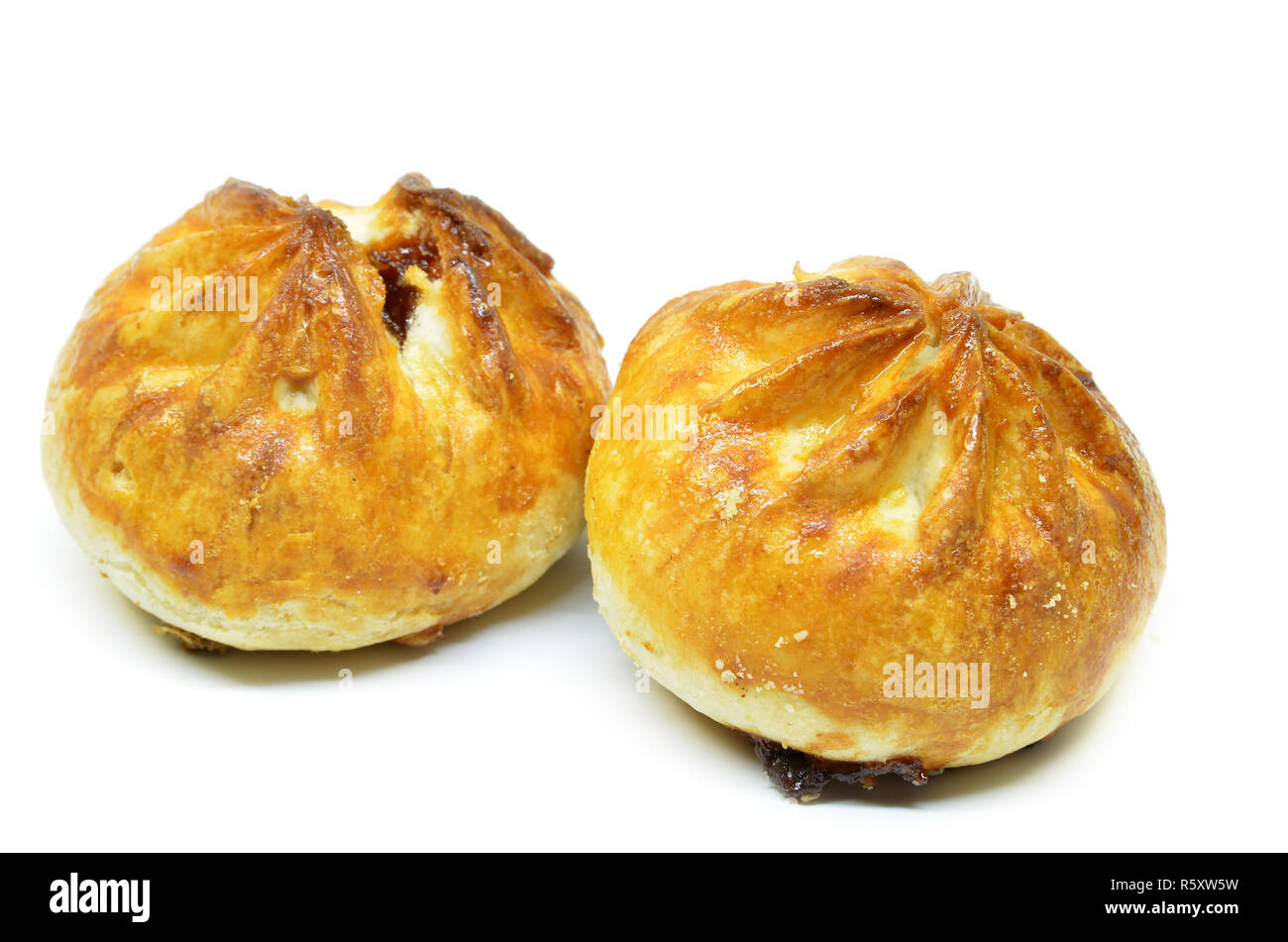 Crispy BBQ roasted chicken buns Stock Photo - Alamy