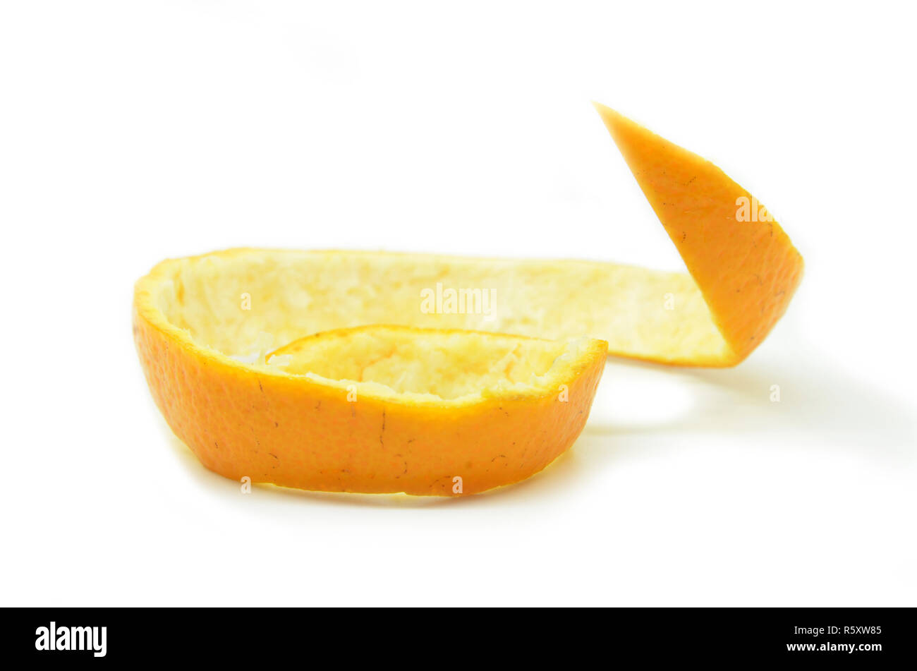 Orange skin isolate Stock Photo - Alamy