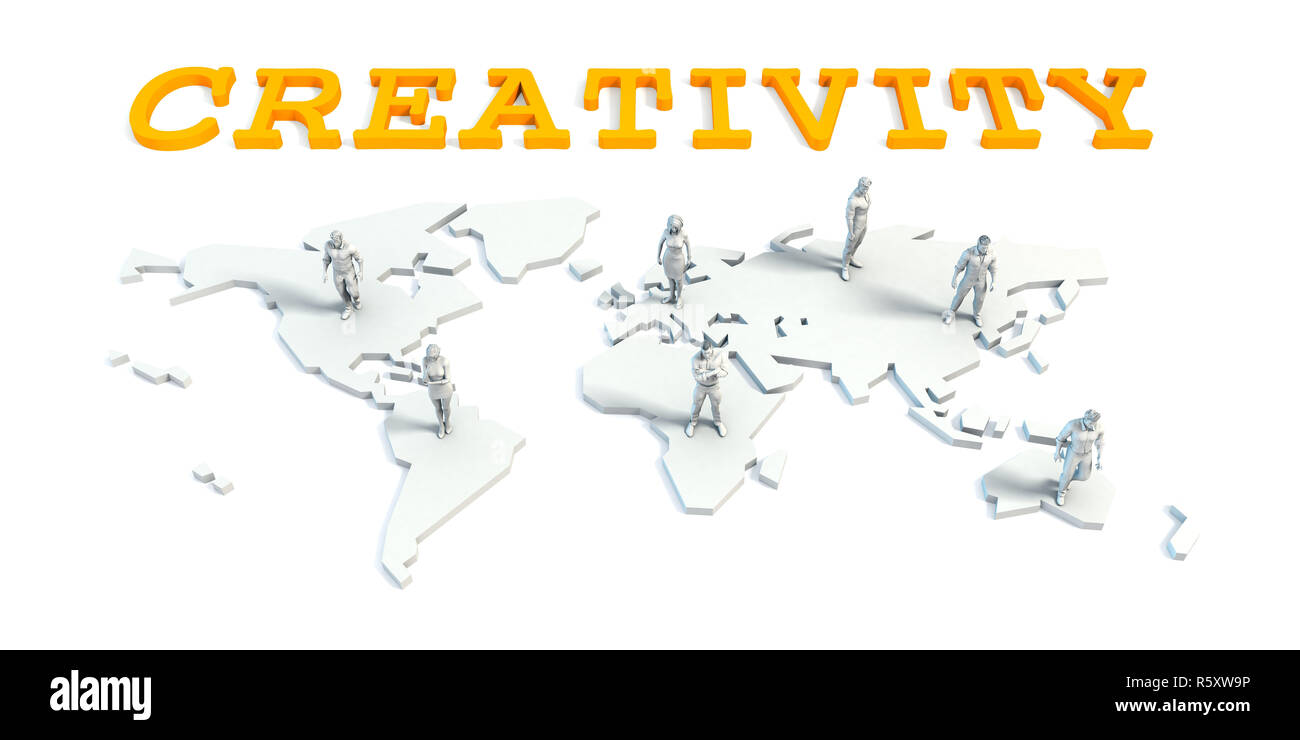 Creativity Concept with Business Team Stock Photo - Alamy
