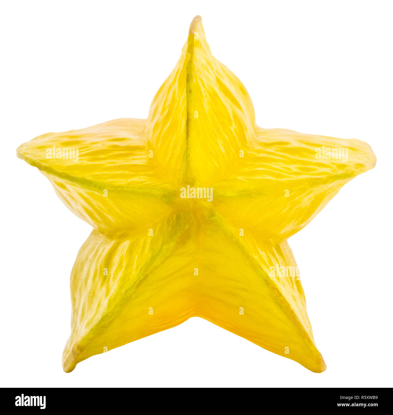 ripe star fruit carambola or star apple ( starfruit ) sliced isolated ...