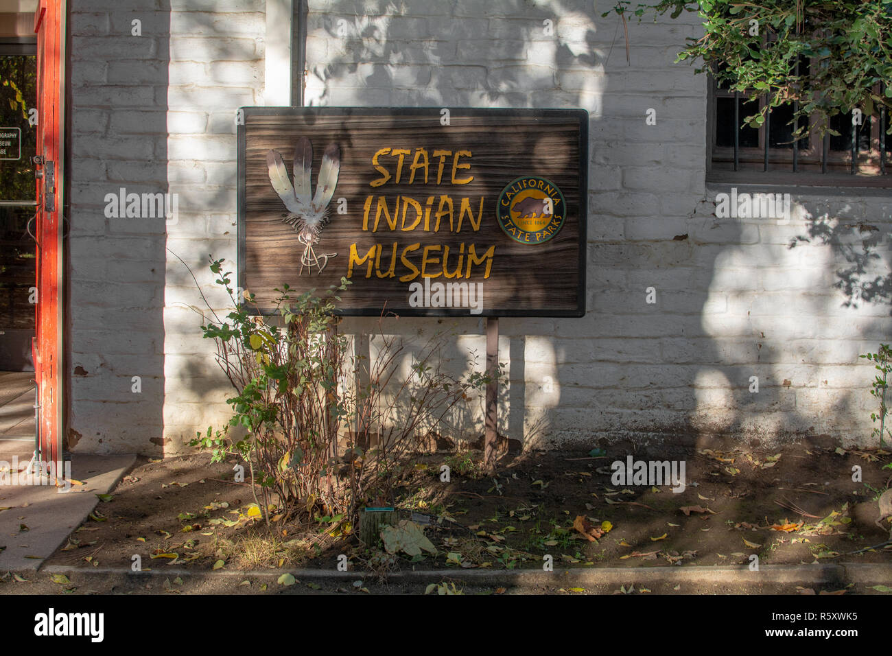 South side of the State Indian Museum in Sacramento, California, USA ...