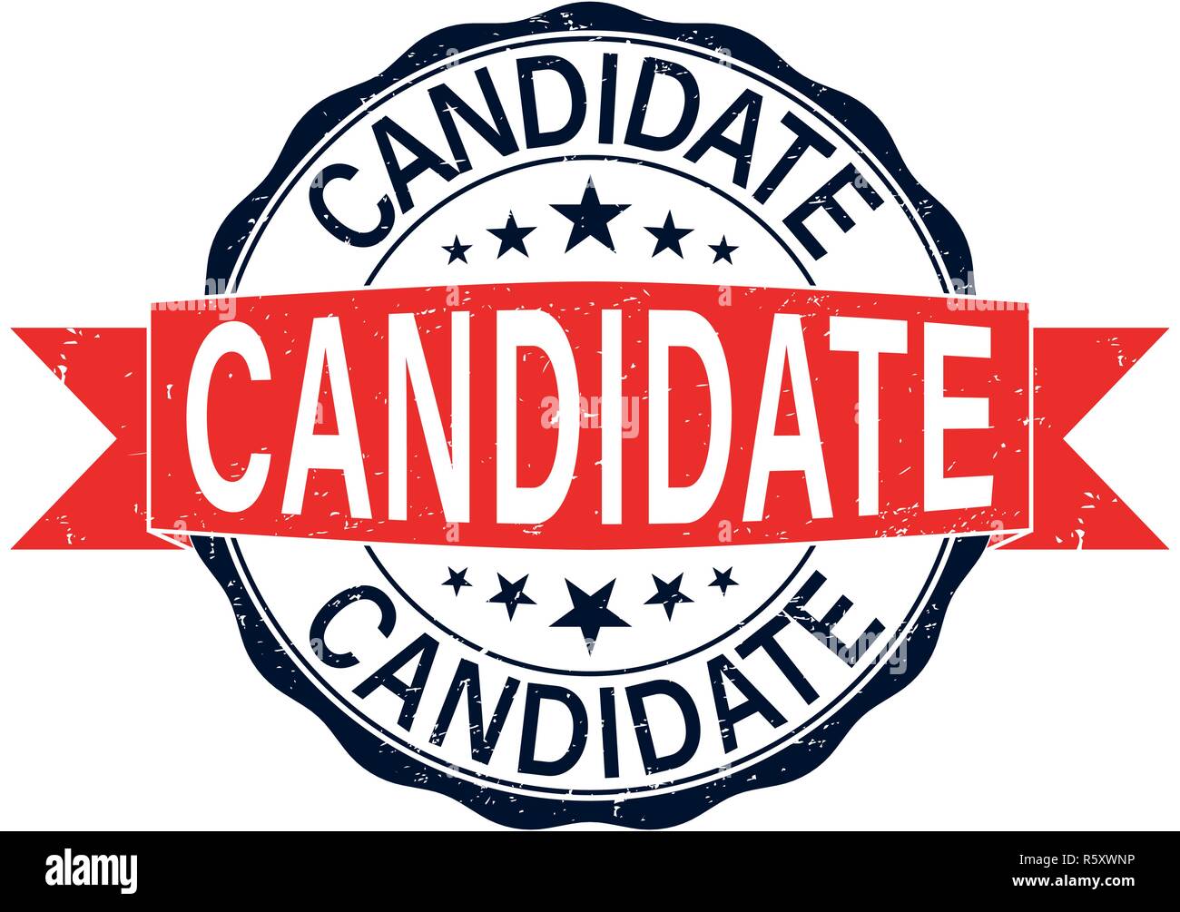 Candidate stamp Stock Vector Images - Alamy