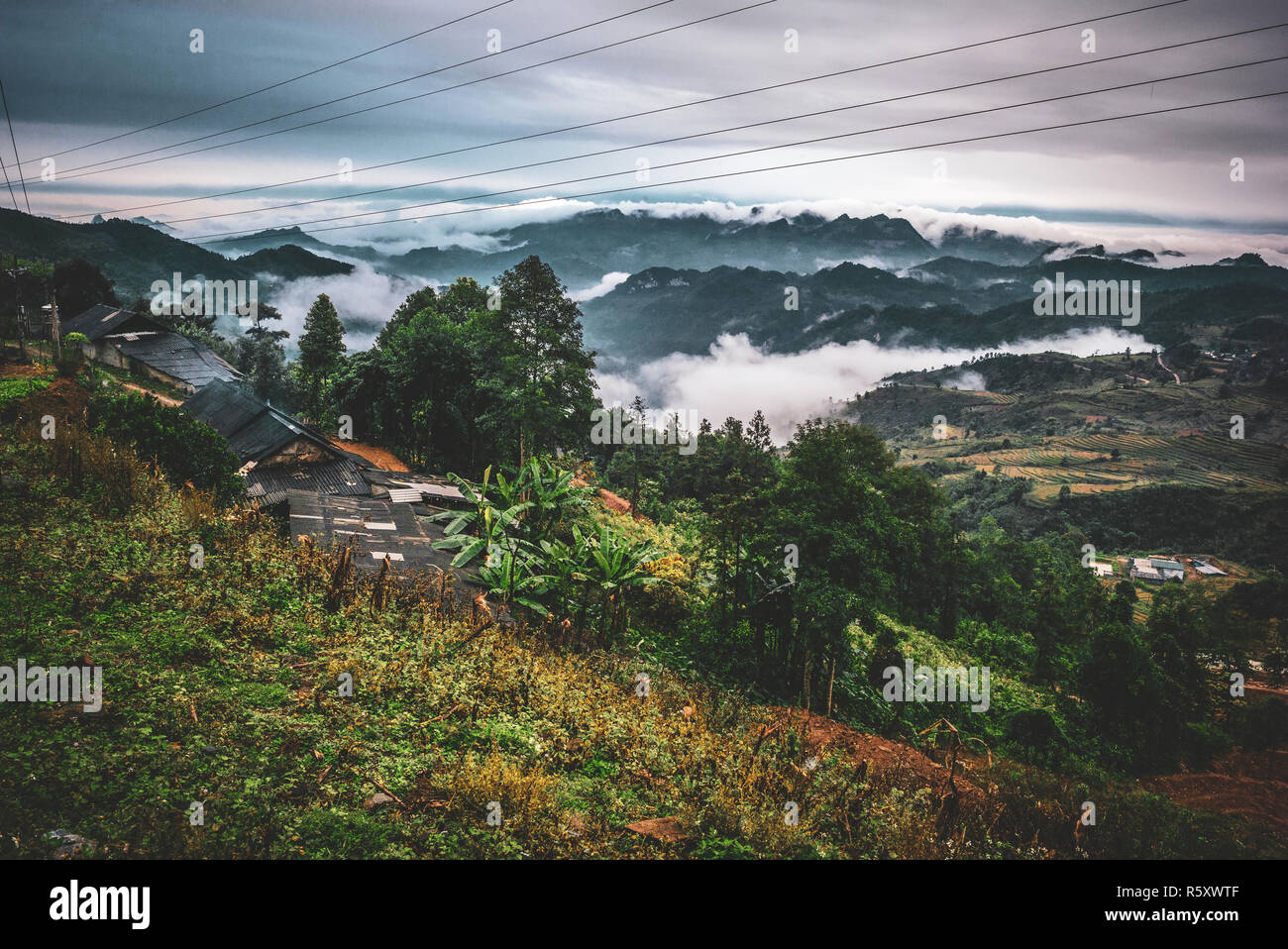 Wonderful landscapes from Sapa region in the north of Vietnam Stock ...