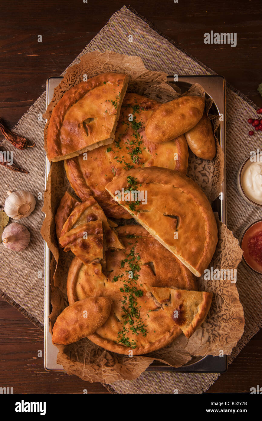 Different pies composition Stock Photo - Alamy