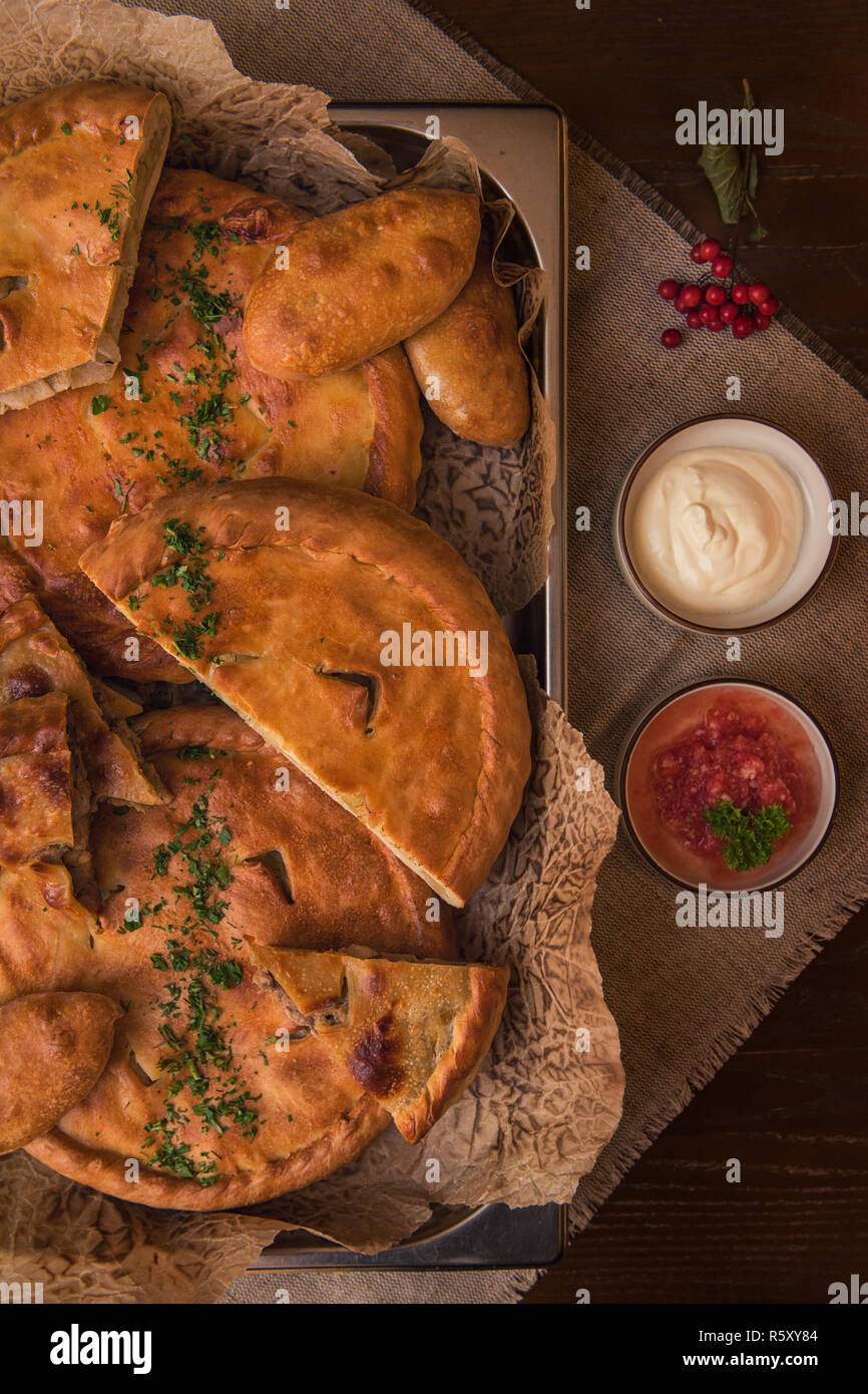 Different pies composition Stock Photo - Alamy