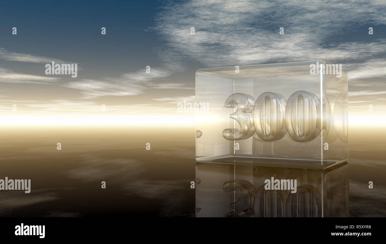 3d number 300 hi-res stock photography and images - Alamy
