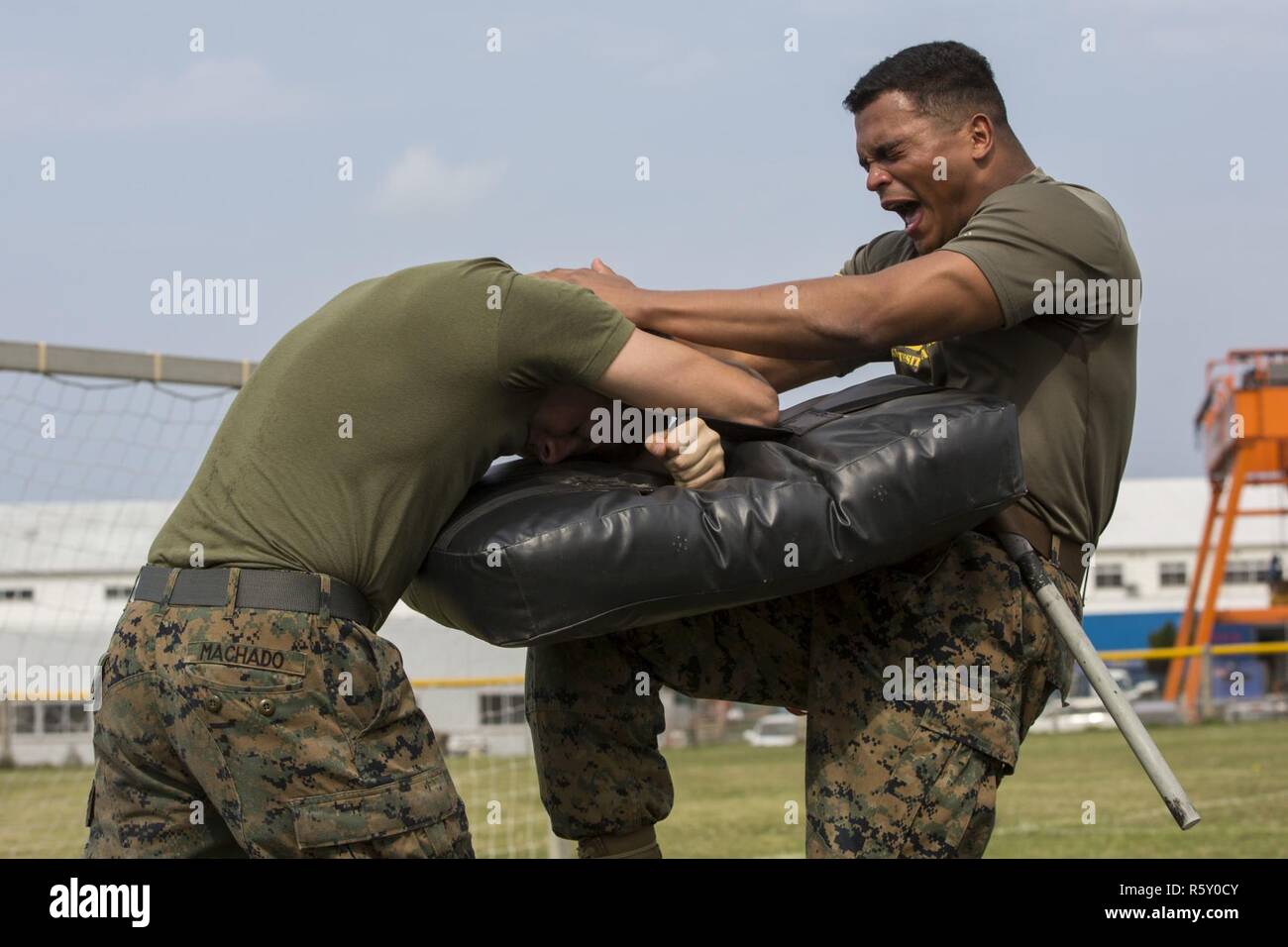 Military police oleoresin capsicum certification training hi-res stock ...