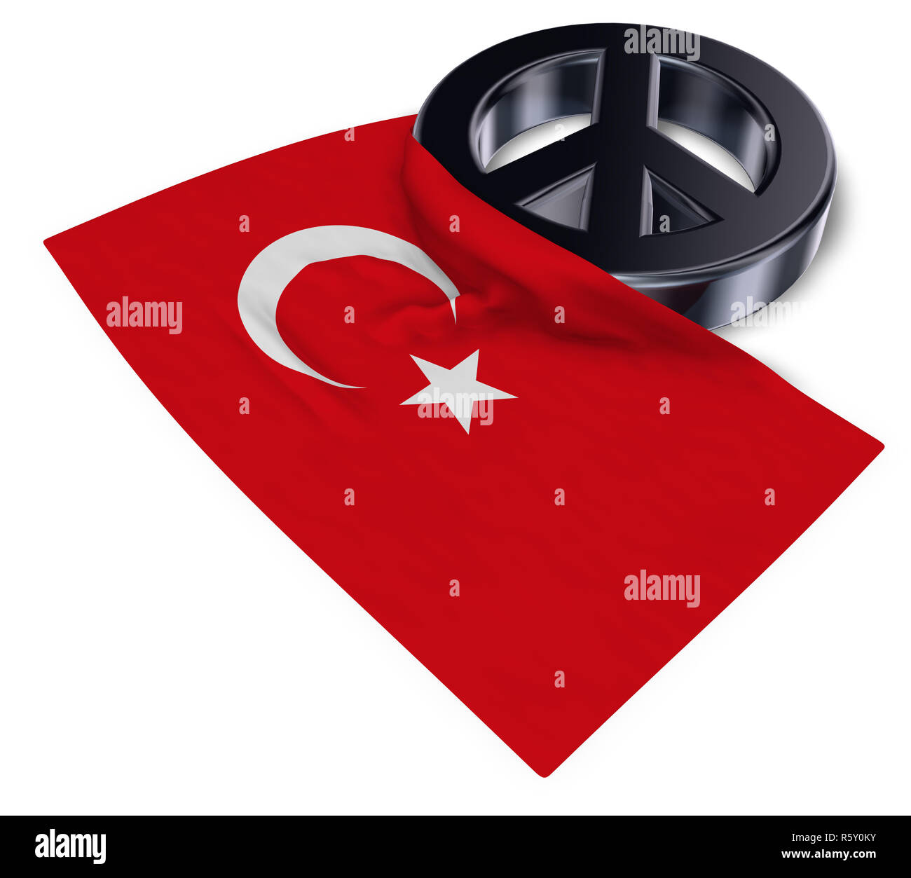 Peace sign turkish flag hi-res stock photography and images - Alamy