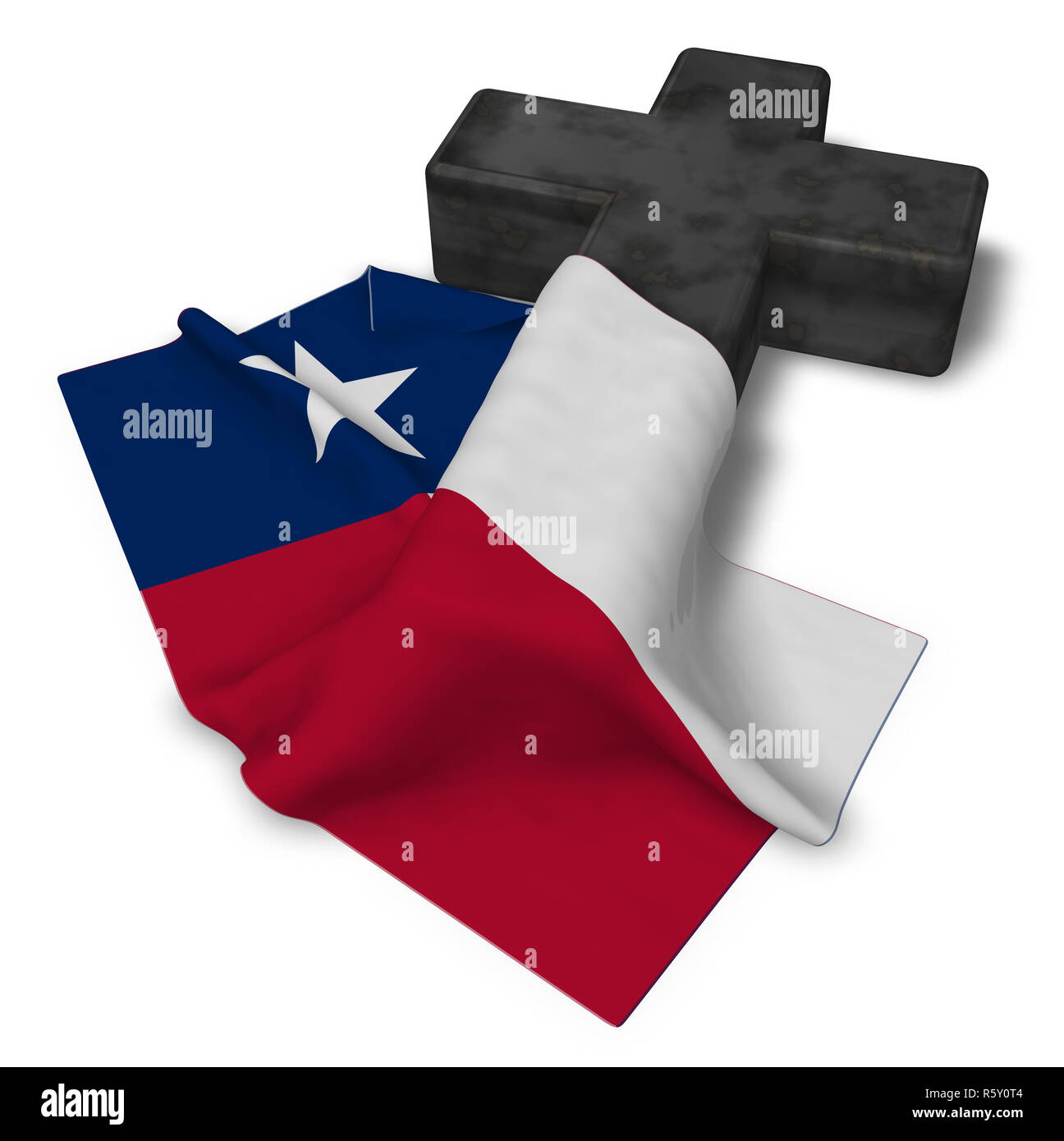 christian cross and flag of texas Stock Photo - Alamy