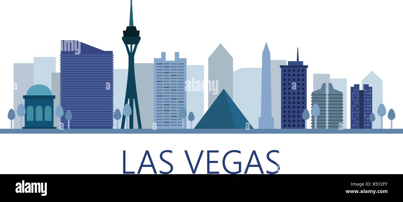 skyline las vegas on white background Stock Vector Image & Art - Alamy