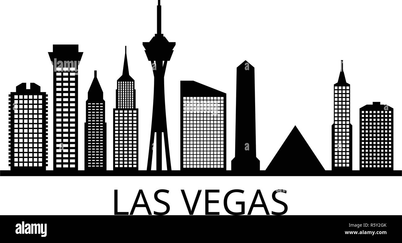 Las vegas skyline silhouette on hi-res stock photography and images - Alamy
