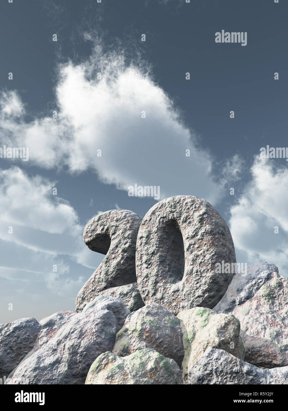 number twenty rocks Stock Photo - Alamy