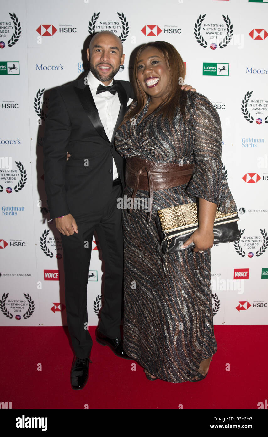 Investing in Ethnicity Awards 2018 held at London’s Waldorf Hilton Featuring: Alex Beresford ...