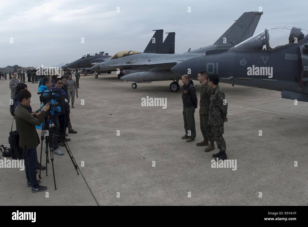 U.S. Marine Corps Capt. Kelsey Casey, an AV-8B Harrier pilot with ...