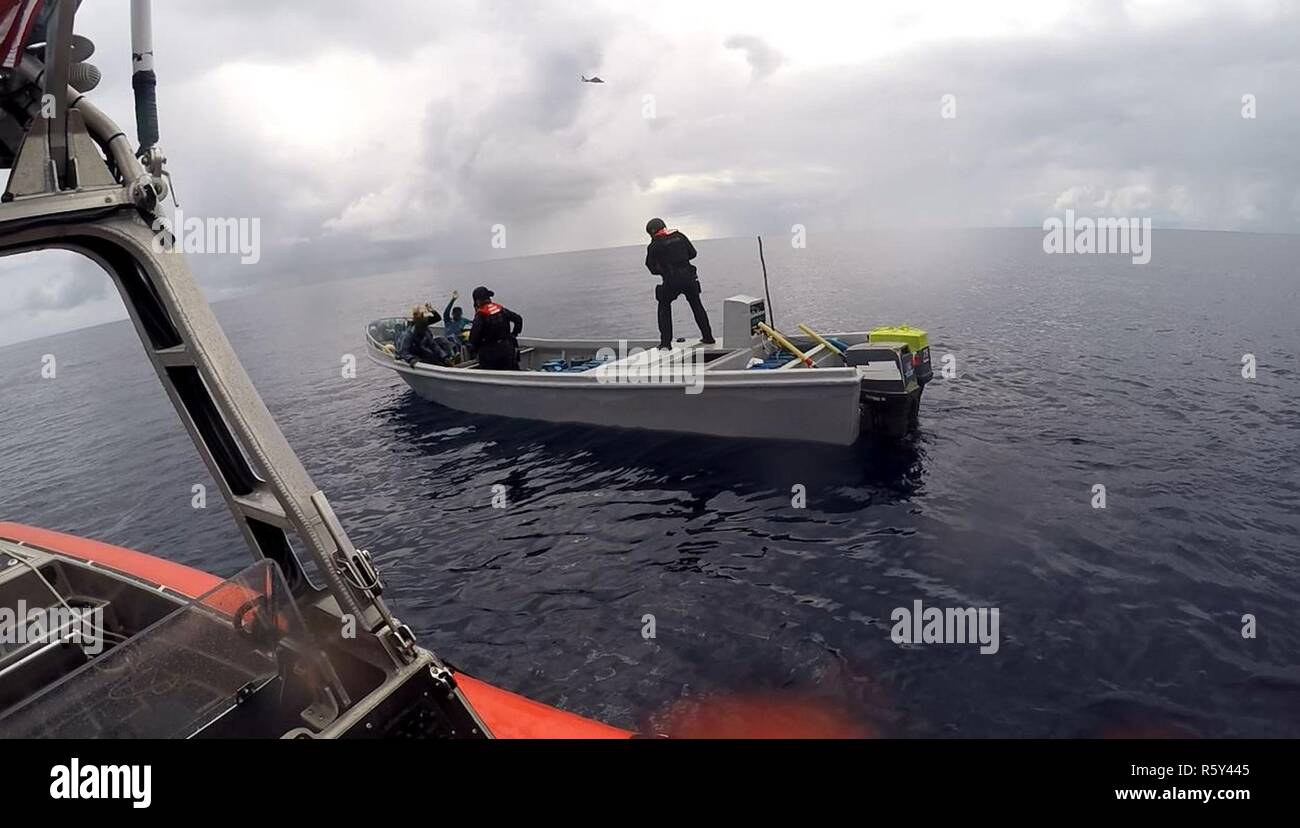 Boarding team members from the Coast Guard Cutter Mohawk interdict ...