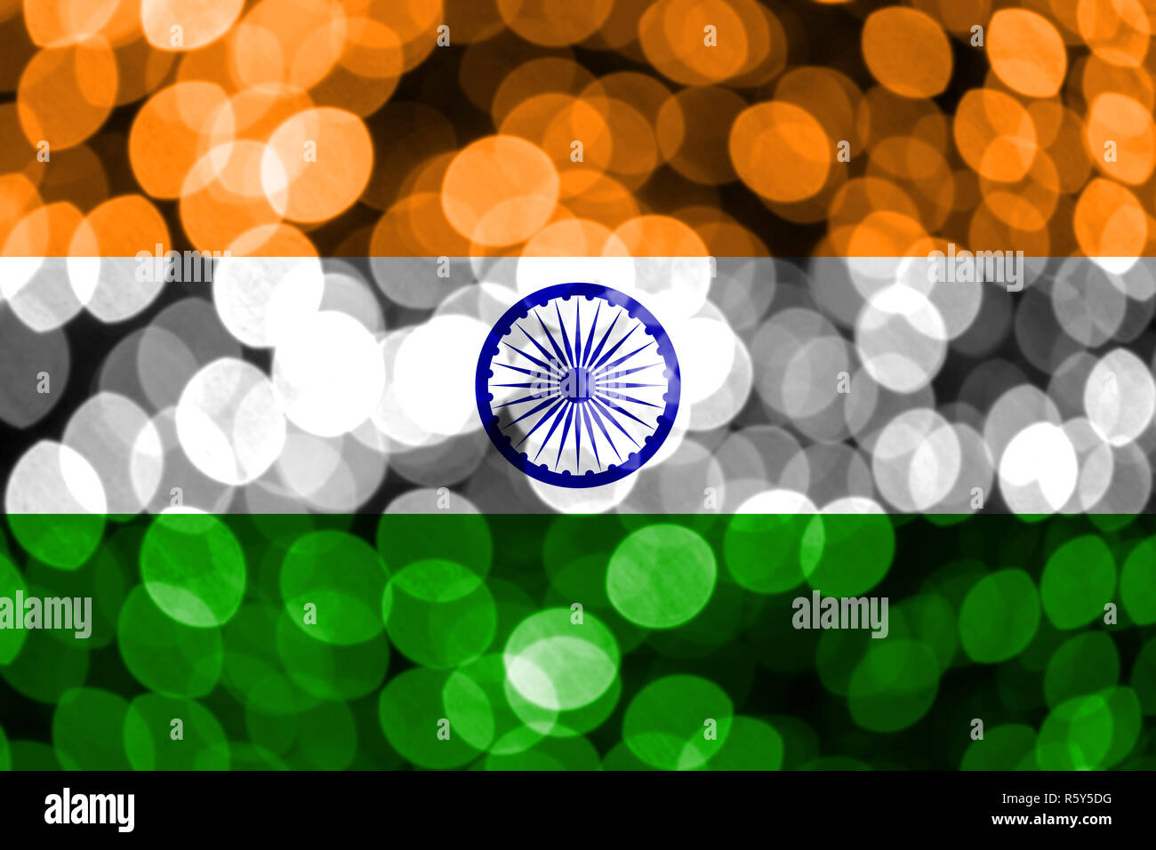 India national flag light night hi-res stock photography and images - Alamy