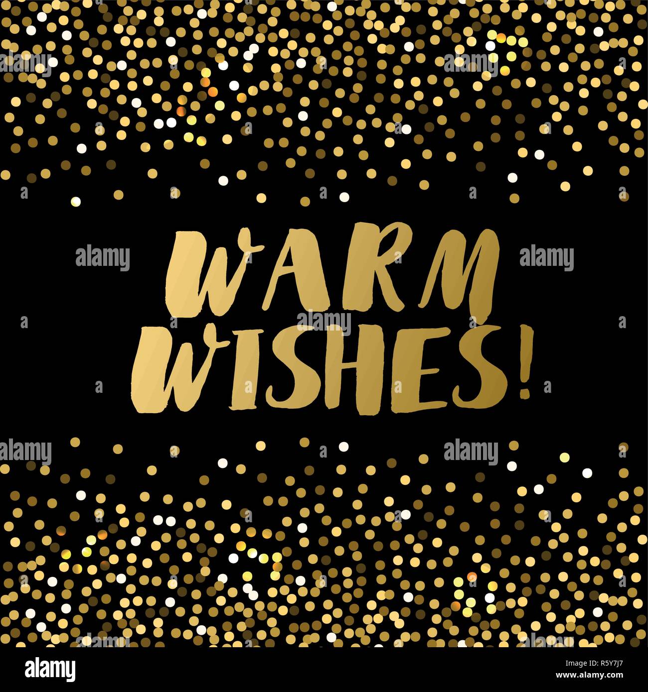 Christmas banner warm wishes. Background and glitter Stock Vector Image ...