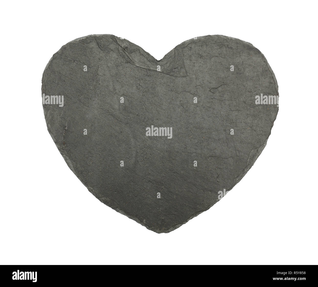 Heart shaped black slate board isolated on white Stock Photo - Alamy