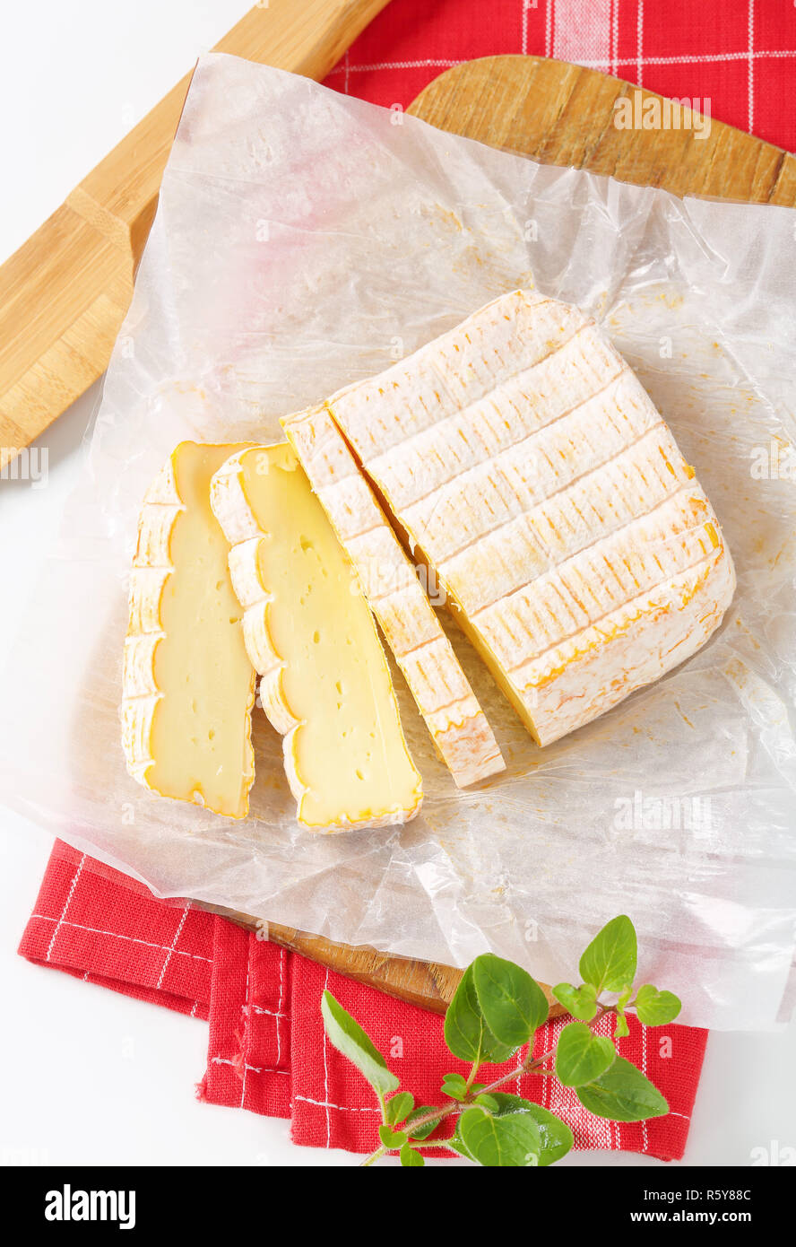 French soft cheese Stock Photo - Alamy