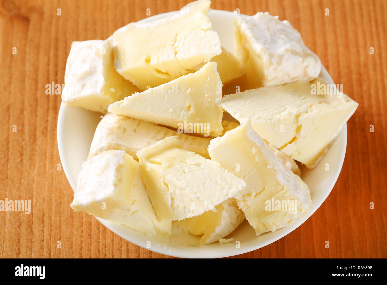 French white rind cheese Stock Photo - Alamy