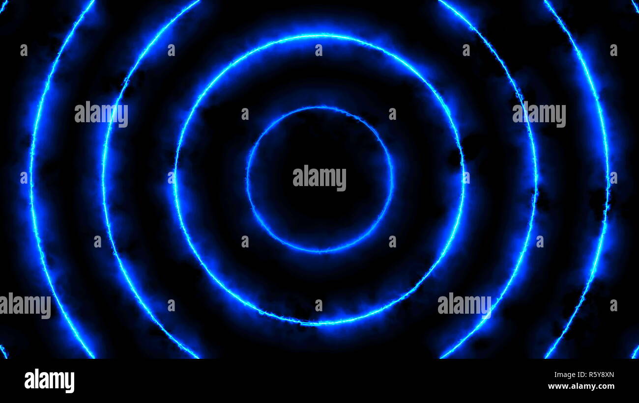 Abstract animated background with energy circles Stock Photo - Alamy