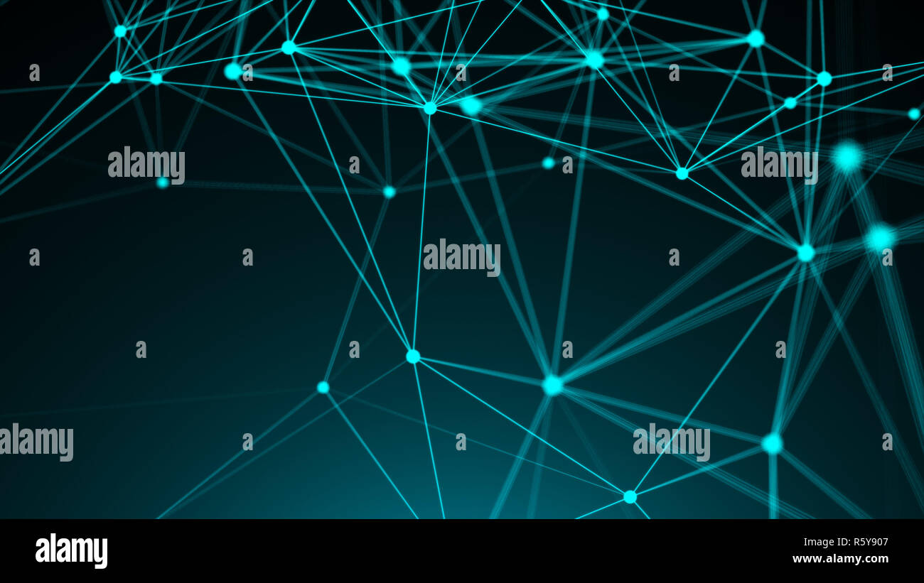 Abstract connection dots. Technology background. Digital theme. Network ...