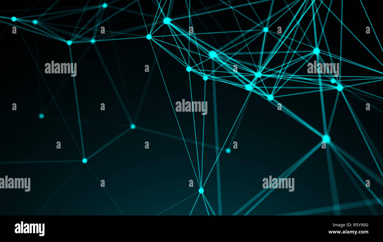 Abstract connection dots. Technology background. Digital theme. Network ...