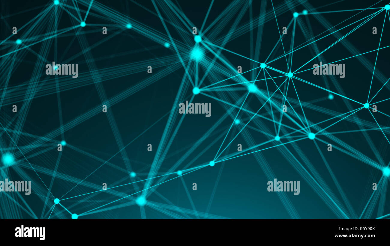 Abstract connection dots. Technology background. Digital theme. Network ...