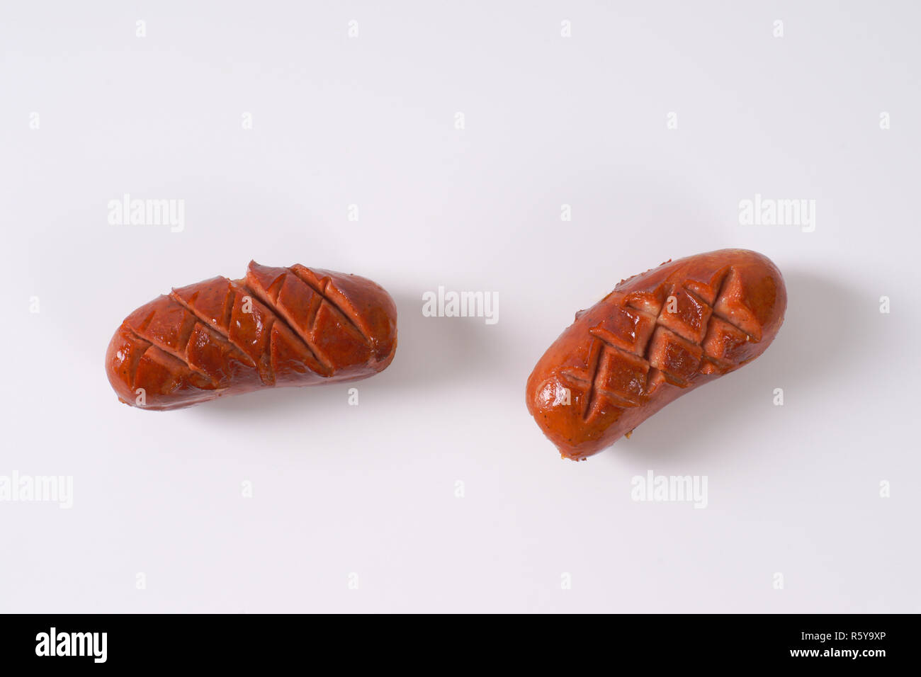 short thick sausages Stock Photo - Alamy