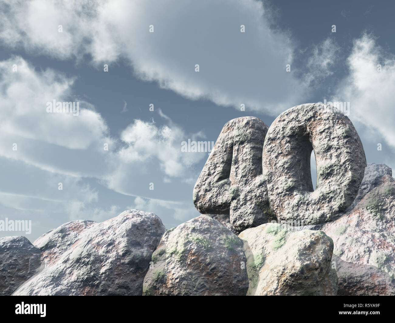 number forty rocks Stock Photo - Alamy