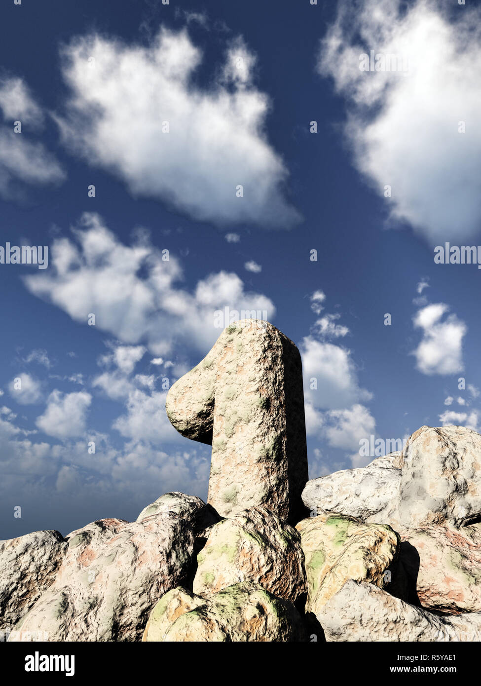 number one rock Stock Photo - Alamy