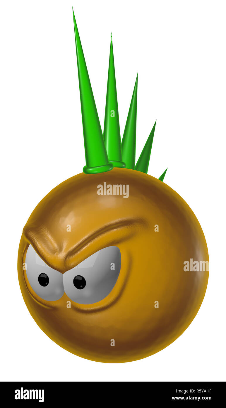punk smiley looks angry Stock Photo - Alamy