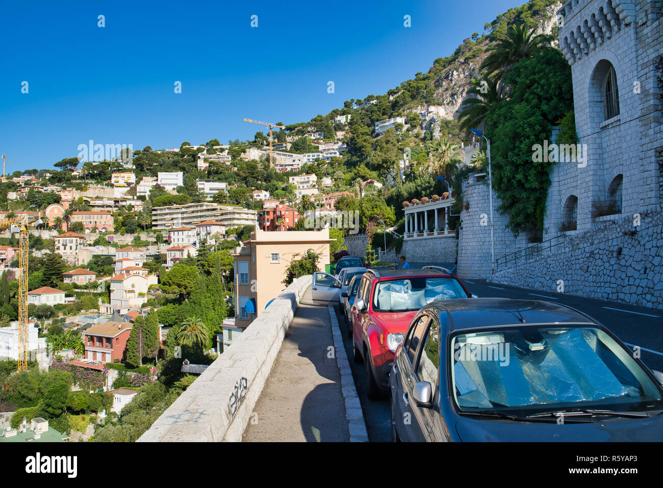 City block in the hills, Nice, France Stock Photo - Alamy