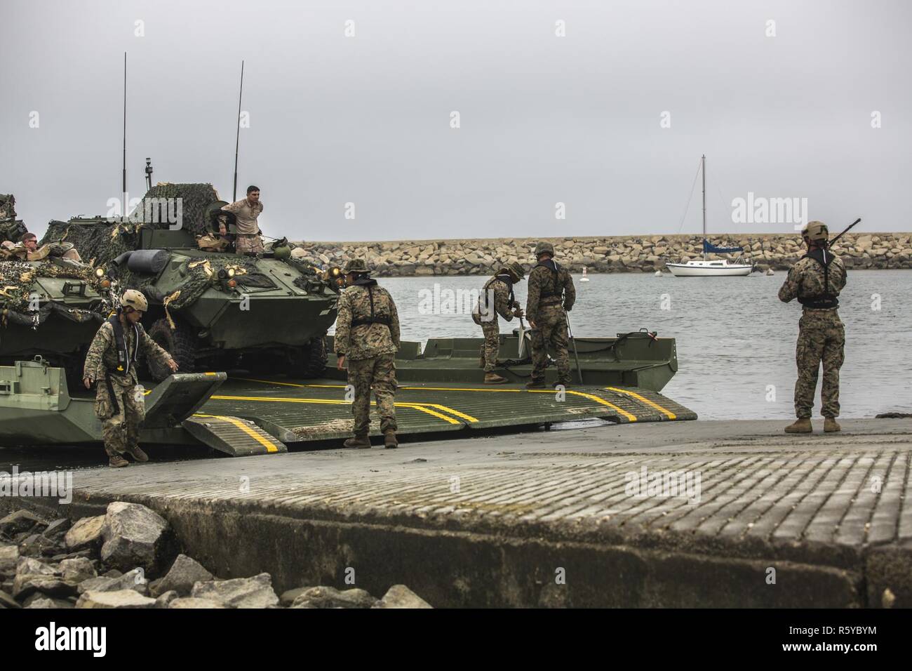 Marines with D Company, 1st Light Armored Reconnaissance Battalion, 1st ...
