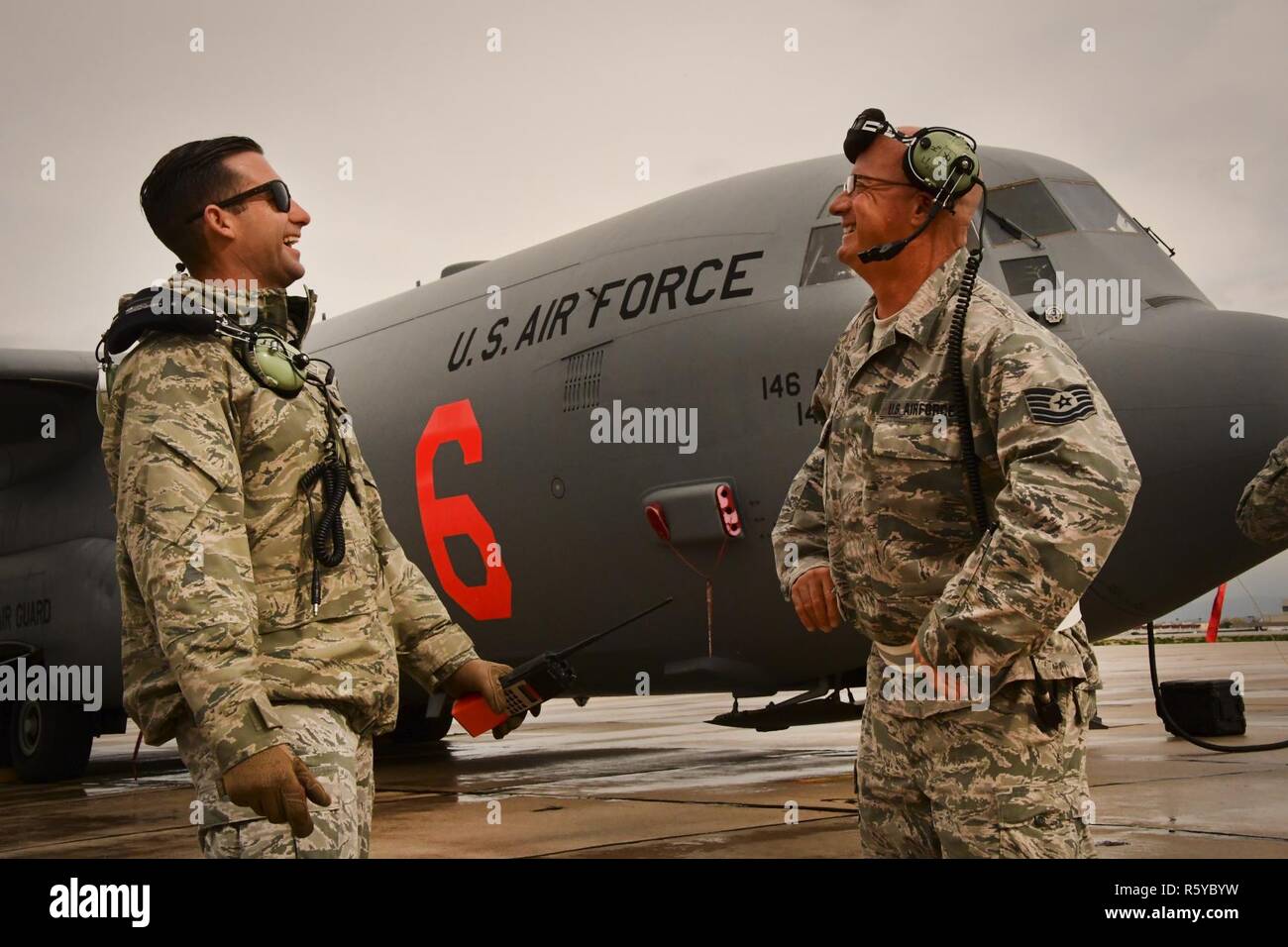 U.S. Air National Guard members Tech. Sgt. Nathan Moon and Tech. Sgt ...
