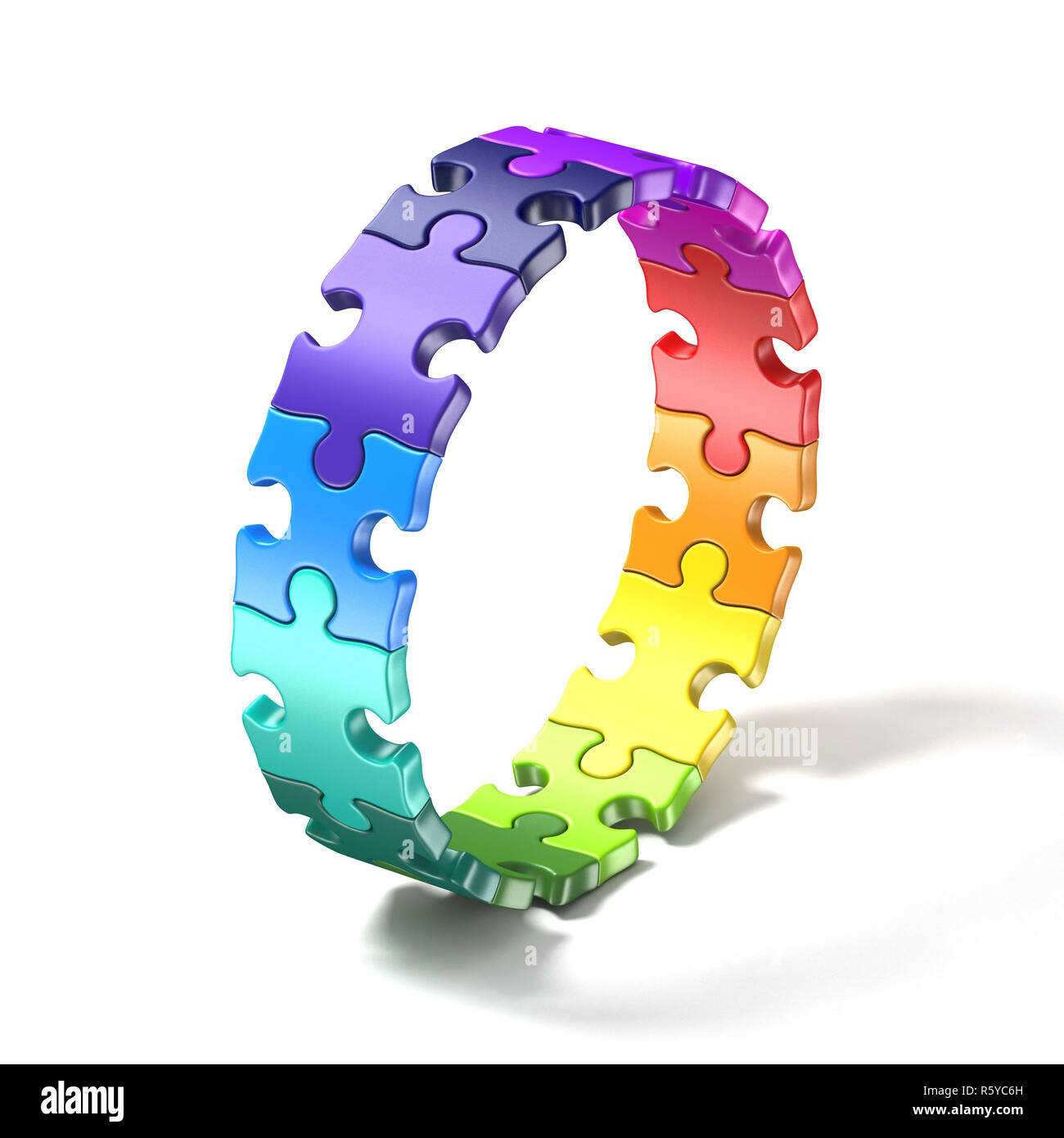 Render jigsaw puzzle circle hi-res stock photography and images - Alamy