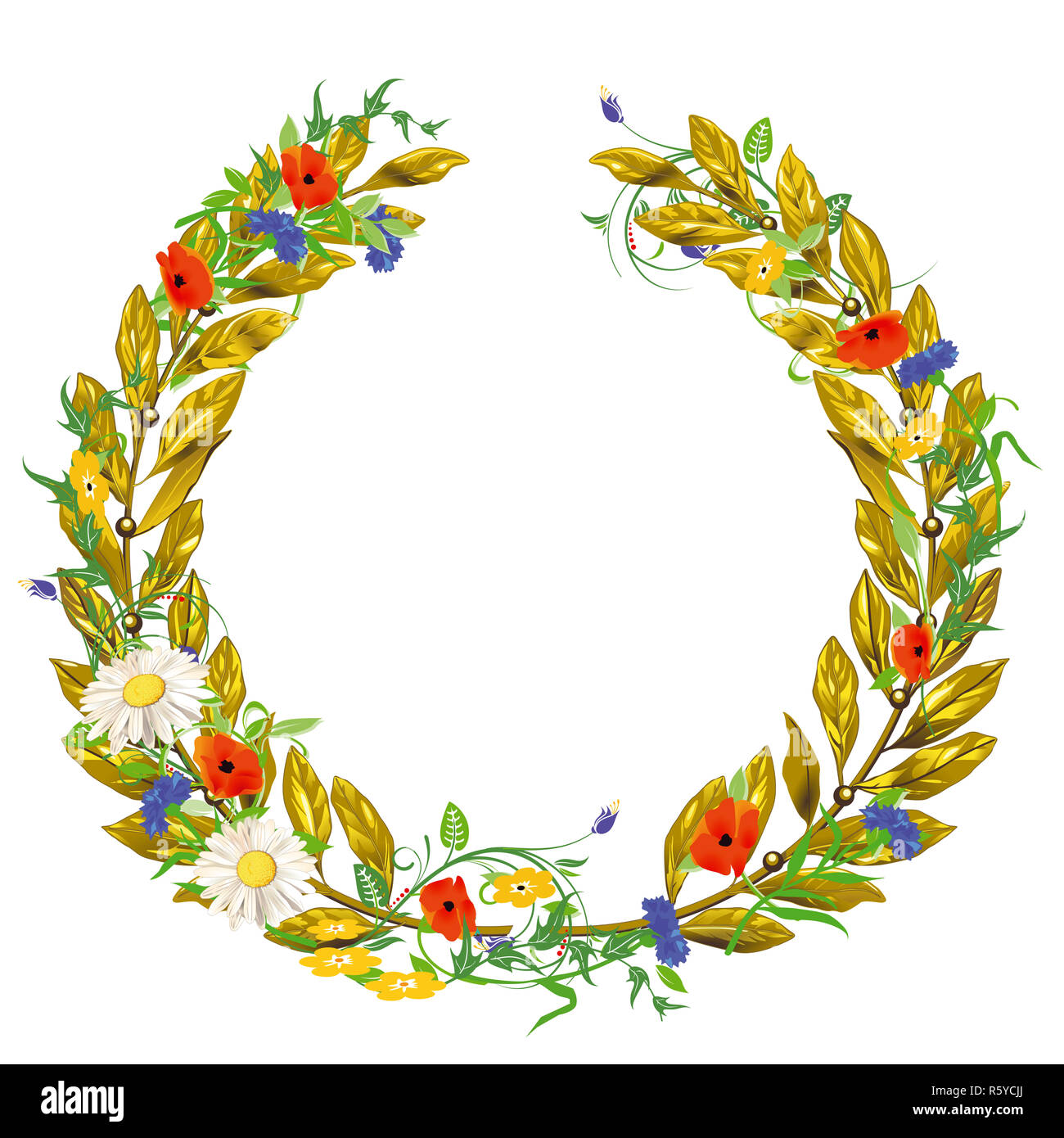 Lorbeerkranz design hi-res stock photography and images - Alamy