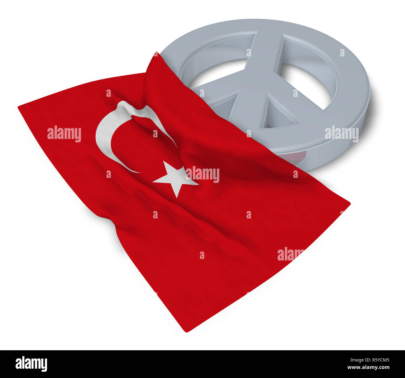 Peace sign turkish flag hi-res stock photography and images - Alamy