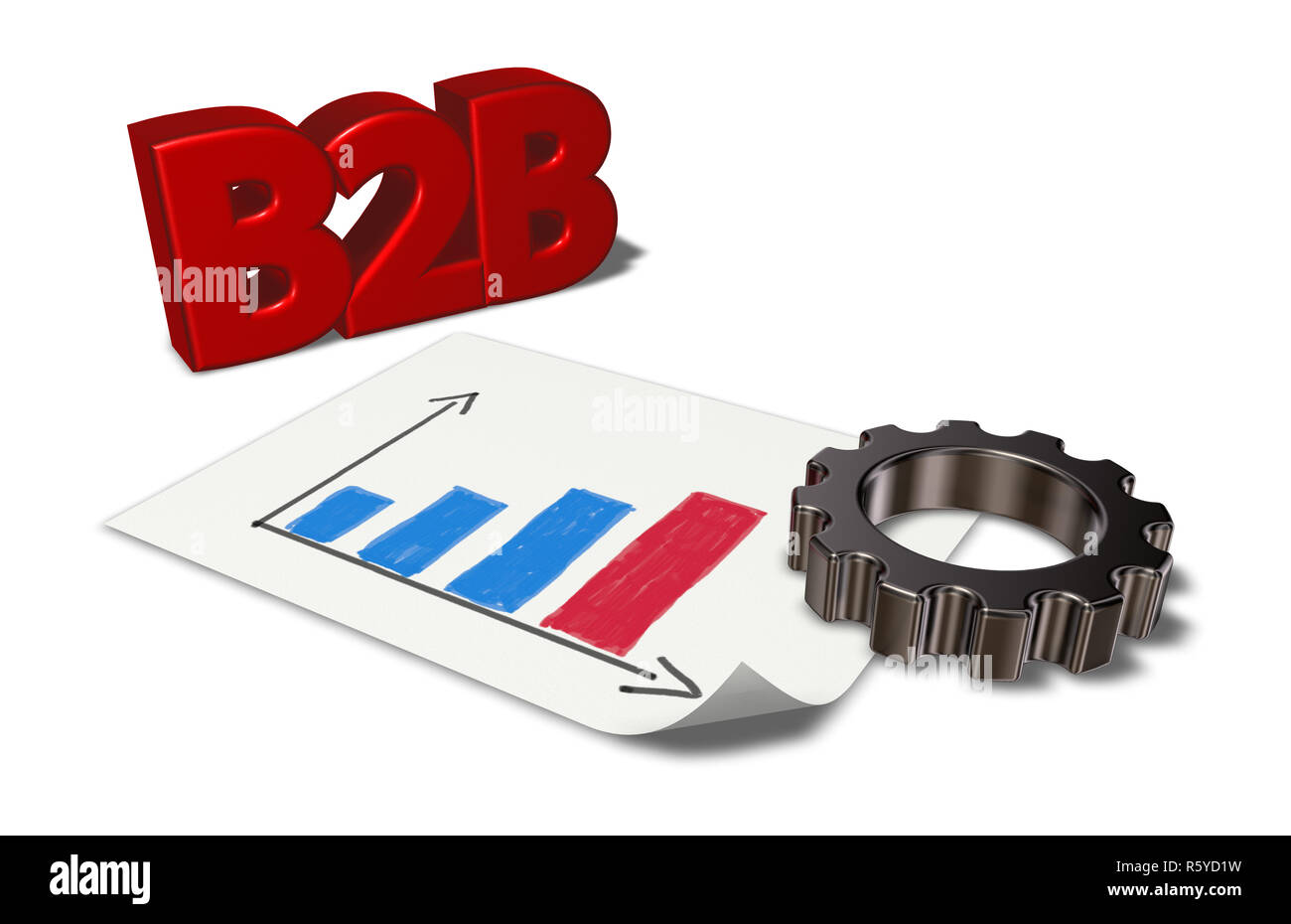 b2b tag and gear Stock Photo - Alamy