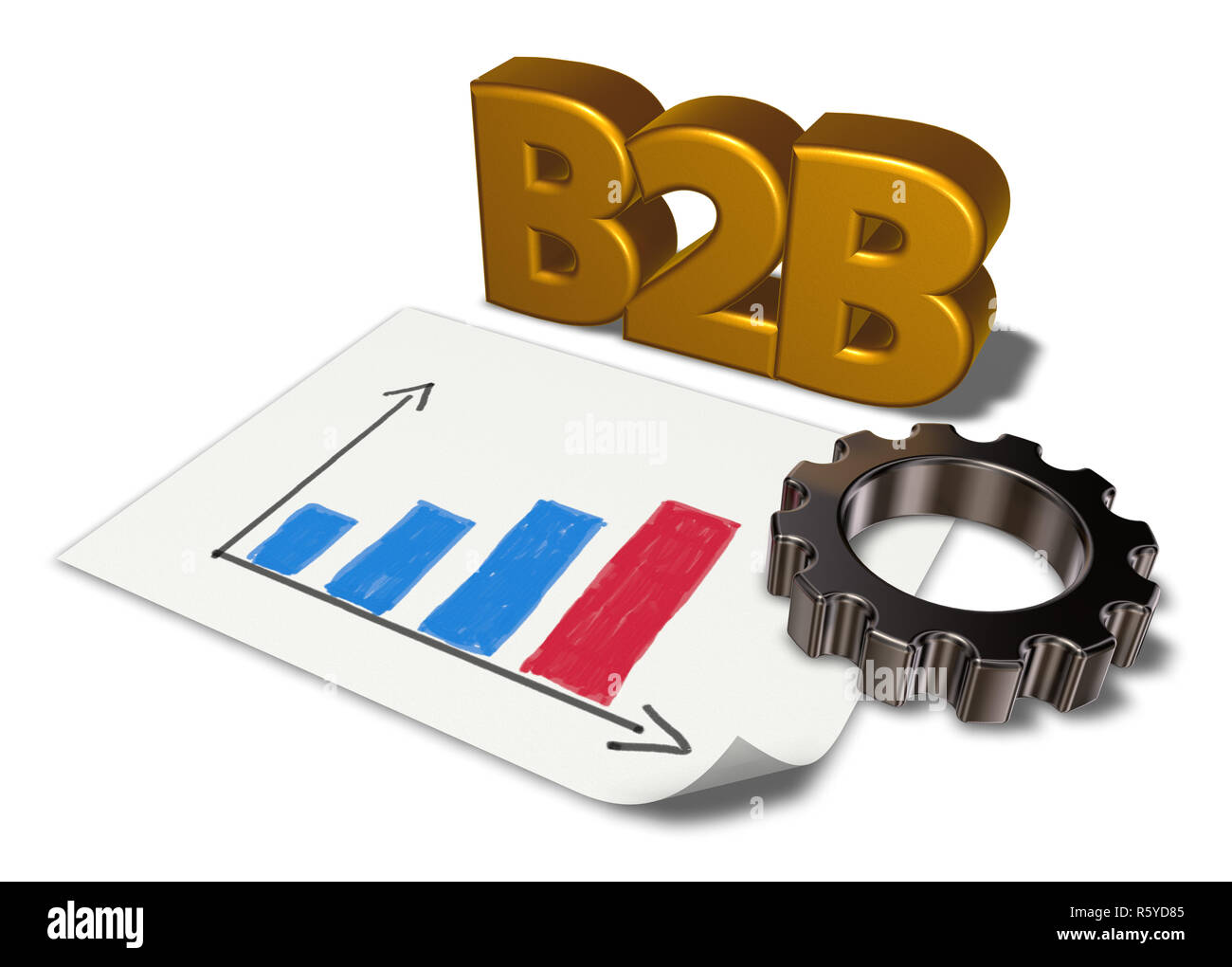 b2b tag and gear Stock Photo - Alamy